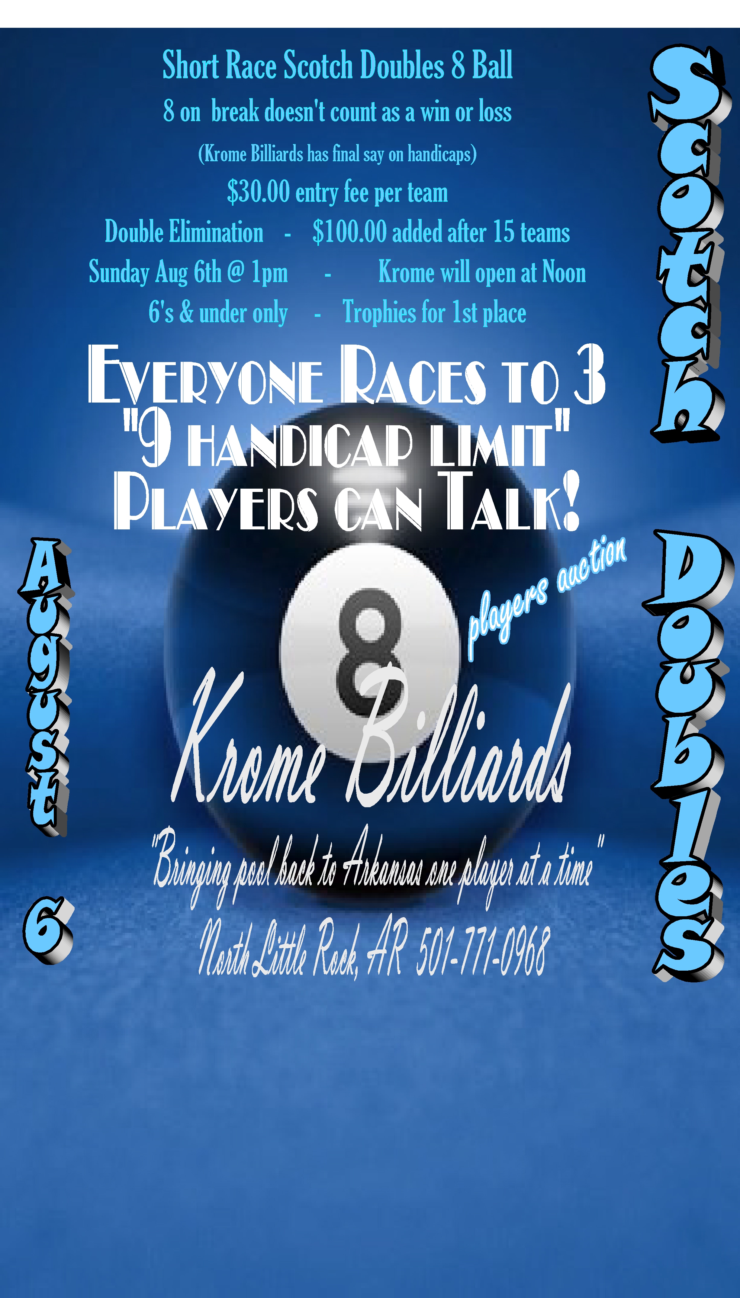Krome Pool Tournaments Krome Pool Tournaments